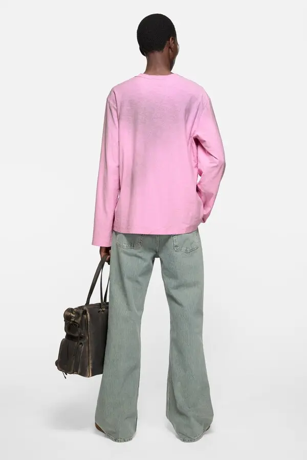 Acne Studios 1996 Long Sleeve Tee - Cotton Candy Pink | Editorialist